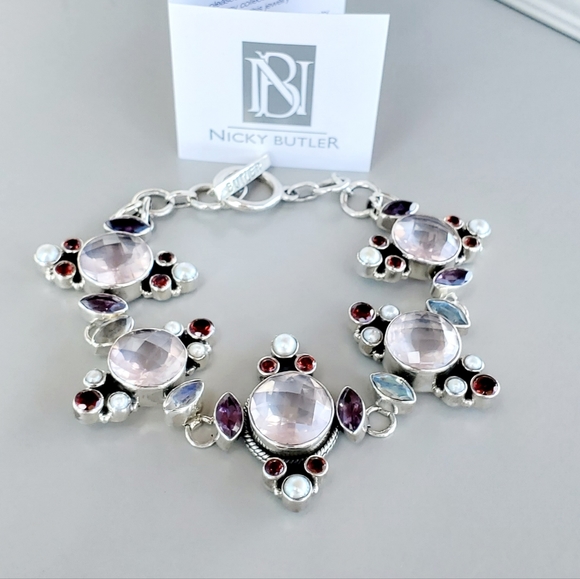 Nicky Butler | Jewelry | Nicky Butler 925 Sterling Silver Rose Quartz ...